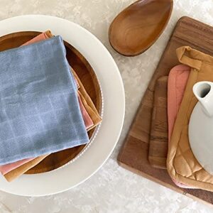 Full Circle Kind Collection 100% Organic Cotton Plant-Dyed Dish Cloths, Set of 3, Indigo