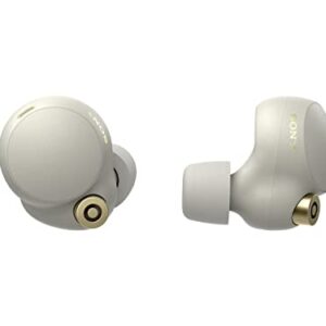 Sony WF-1000XM4 Industry Leading Noise Canceling Truly Wireless Earbud Headphones with Alexa Built-in, Silver