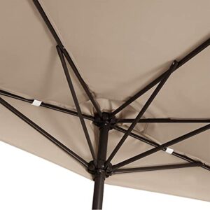 Pure Garden 714649ZMF Patio Umbrella, Beige