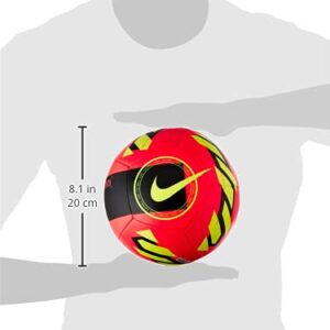 Nike DC2380 Pitch Recreational Soccer Ball Unisex-Adult Bright Crimson/Black/Volt 5