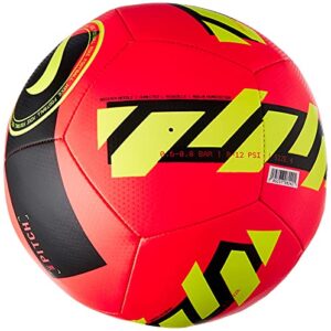 Nike DC2380 Pitch Recreational Soccer Ball Unisex-Adult Bright Crimson/Black/Volt 5