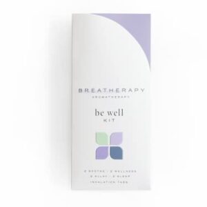 Breatherapy Be Well Kit - Pure Essential Oil Aromatherapy InhalationTabs, 8-Pack (2 Each: Wellness, Allay, Soothe, Sleep)