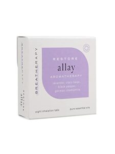 breatherapy pure essential oil aromatherapy inhalation tabs, 8-pack (allay)