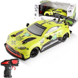 bezgar remote control car-1:24 scale aston martin electric sport racing toy car model vehicle, 2.4ghz licensed rc car series for girls and boys age 8 9 10 11 12 years holiday ideal gift