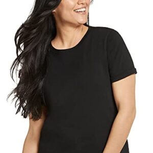 Jockey Women's Casualwear 100% Organic Cotton T-Shirt, Black, S