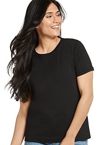 Jockey Women's Casualwear 100% Organic Cotton T-Shirt, Black, S