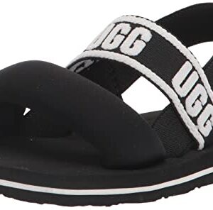 UGG Kids K Zuma Sling Sandal, Black, 7 US Unisex Toddler