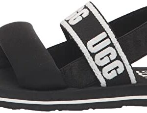 UGG Kids K Zuma Sling Sandal, Black, 7 US Unisex Toddler