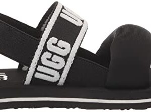 UGG Kids K Zuma Sling Sandal, Black, 7 US Unisex Toddler