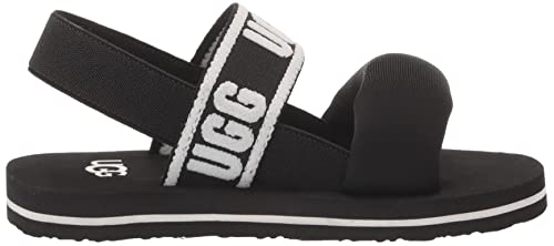 UGG Kids K Zuma Sling Sandal, Black, 7 US Unisex Toddler