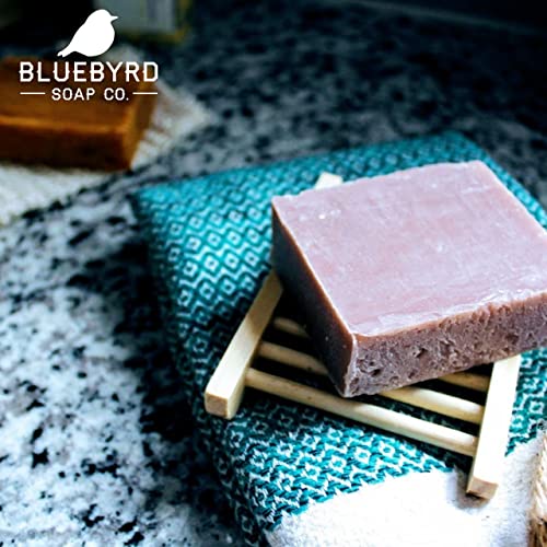 Bluebyrd Soap Co. Lumberjack Pumice Bar Soap for Men | Mens Natural Scrub Bar For Hands, Feet, & Body | Gritty Loofah Soap Bar | Pine Forest Scent Exfoliating Bar Soap (LUMBERJACK)