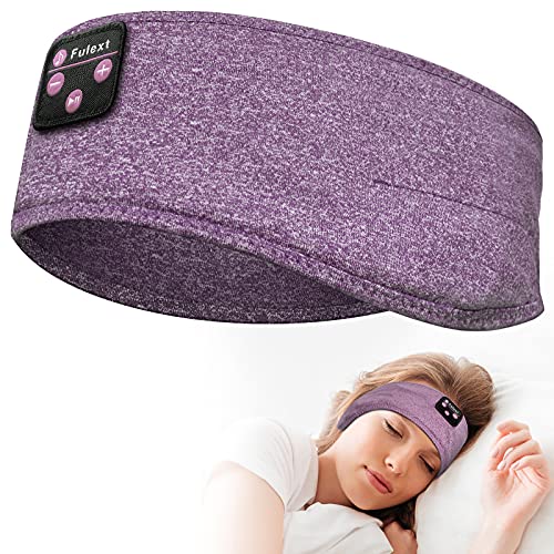 Fulext Sleep Headphones Bluetooth Headband,Sleeping Headphones Sports Headband Headphones, Long Time Play Sleeping Headsets with Built in Speakers Perfect for Workout,Running,Yoga