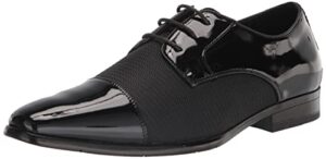 stacy adams men's pharaoh cap toe oxford, black, 12 wide