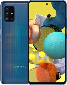 samsung galaxy a51 5g | a516u | 128gb | single sim | android smartphone | prism crush blue - verizon locked - (renewed)