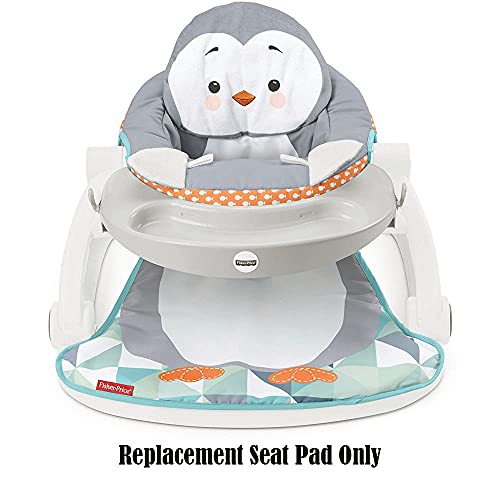 Replacement Seat for Sit-Me-Up Floor Seat ~ GKH31 ~ Fisher-Price Baby Seat with Tray ~ Replacement Pad ~ Penguin Theme