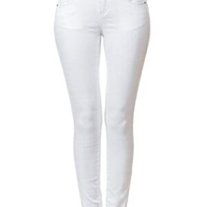 wax jean Women's High-Rise Push-Up Super Comfy 3-Button Skinny Jeans 0/24 White