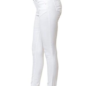 wax jean Women's High-Rise Push-Up Super Comfy 3-Button Skinny Jeans 0/24 White