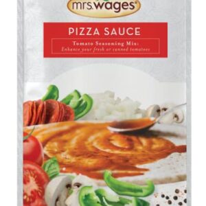 Mrs Wages Pizza Sauce Tomato Seasoning Mix, 5 Oz (Pack of 6)