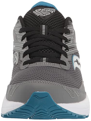 Saucony Men's Cohesion 15 Running Shoe, Charcoal/Topaz, 11