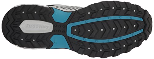 Saucony Men's Excursion TR15 Trail Running Shoe, Fog/Black/Topaz, 9