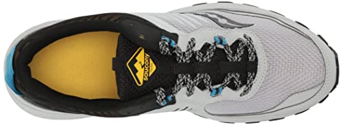 Saucony Men's Excursion TR15 Trail Running Shoe, Fog/Black/Topaz, 9