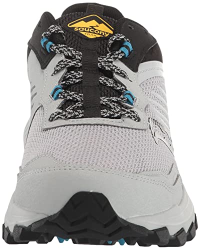 Saucony Men's Excursion TR15 Trail Running Shoe, Fog/Black/Topaz, 9