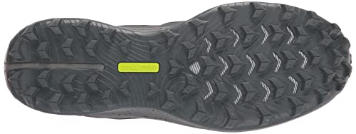 Saucony Men's Core Peregrine 12 Trail Running Shoe, Black/Charcoal, 9.5