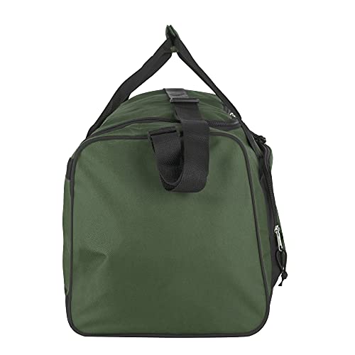 Lightweight Canvas Duffle Bags for Men & Women For Traveling, the Gym, and as Sports Equipment Bag/Organizer (Green)