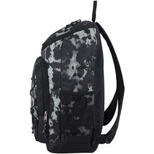 FUEL Wide Mouth Sports Backpack with Front Bungee and Inner Tech Pocket, Gungee Tie Dye/Black