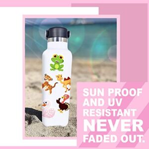 100 Cute Animal Stickers for Water Bottles EL NIDO Waterproof Aesthetic Animal Stickers for Kids Teens Girls and boy, Vinyl Farm Sea Zoo Safari Animal Perfect for Laptop Scrapbooking Stickers, Animal Sticker Pack Christmas Stocking Stuffers