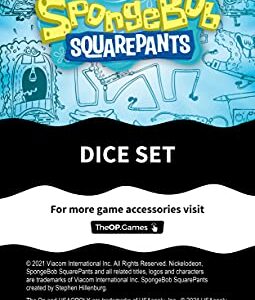 Spongebob Squarepants Dice Set | Collectible d6 Dice Featuring Characters & References - Spongebob, Patrick Star, Squidward Tentacles, Gary, Plankton, and Mr. Krabs | Officially Licensed 6-Sided Dice