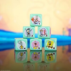 Spongebob Squarepants Dice Set | Collectible d6 Dice Featuring Characters & References - Spongebob, Patrick Star, Squidward Tentacles, Gary, Plankton, and Mr. Krabs | Officially Licensed 6-Sided Dice