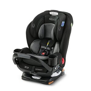 graco extend2fit 3 in 1 car seat featuring anti-rebound bar, ride rear facing longer, up to 50 pounds, prescott