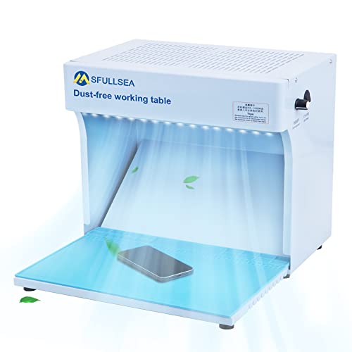 MSFULLSEA Laminar Flow Hood Mycology Vertical Laminar Flow Hood H-E-P-A Filter Air Flow Clean Bench Workstation for Phone LCD Repair Tissue Culture Seedlings Only 1 H-E-P-A Filter (Air Flow Hood)