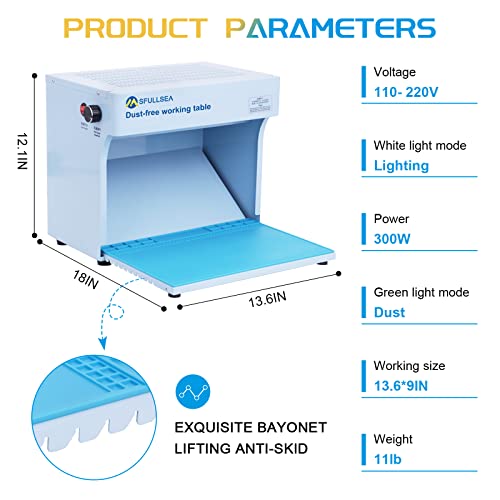 MSFULLSEA Laminar Flow Hood Mycology Vertical Laminar Flow Hood H-E-P-A Filter Air Flow Clean Bench Workstation for Phone LCD Repair Tissue Culture Seedlings Only 1 H-E-P-A Filter (Air Flow Hood)