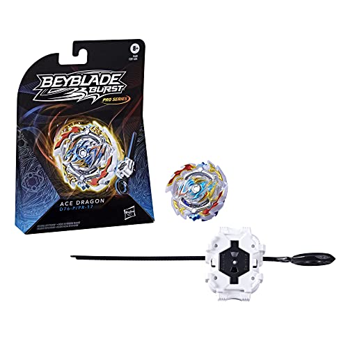 BEYBLADE Burst Pro Series Ace Dragon Spinning Top Starter Pack - Attack Type Battling Game Top with Launcher Toy