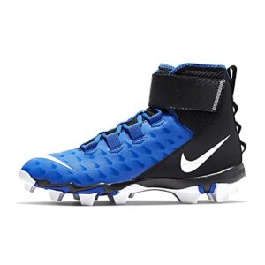 nike mens force savage shark 2 mid football cleats (royal/black, numeric_9_point_5)