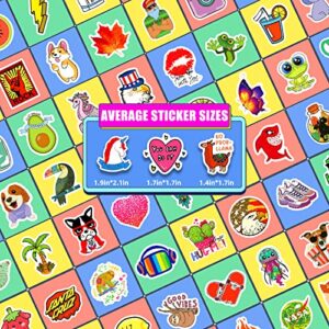 600 Pcs Water Bottle Stickers for Kids, Mixed Colorful Sticker Packs, Vinyl Waterproof Stickers for Kids,Teens,Girls,Adults,Teacher | Cute Stickers for Waterbottle,Hydroflask,Scrapbook,Laptop