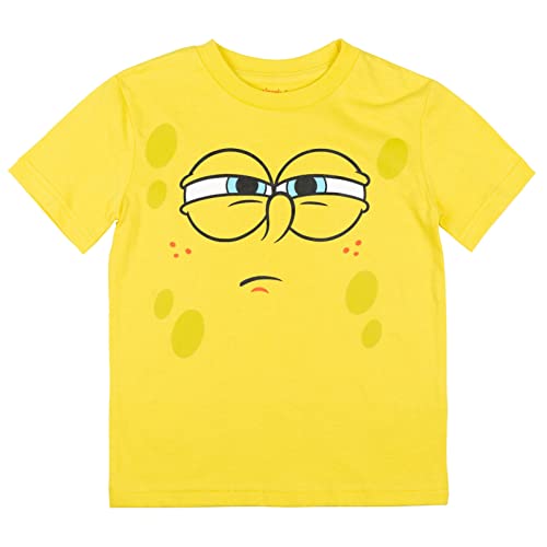 SpongeBob SquarePants Squidward Little Boys 3 Pack T-Shirts Yellow/Blue/Grey 4