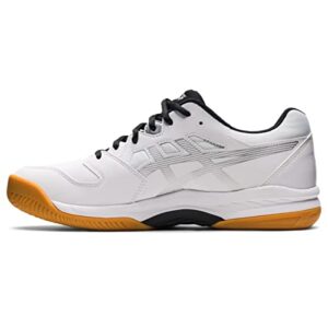 asics men's gel-renma pickleball shoes, 10.5, white/black