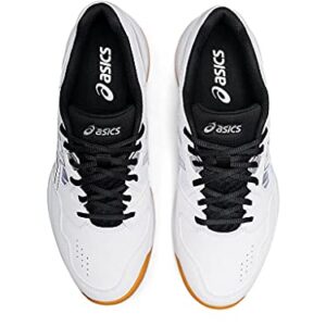 ASICS Men's Gel-RENMA Pickleball Shoes, 10.5, White/Black