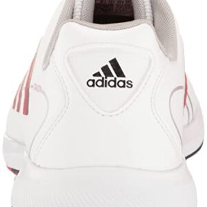 adidas Men's Traxion LITE MAX Wide Golf Shoes, Footwear White/Core Black/Vivid Red, 12.5