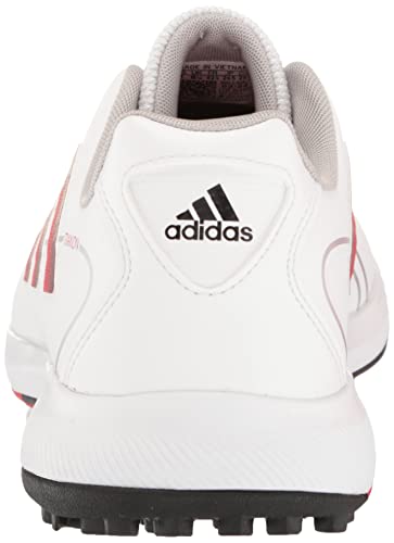 adidas Men's Traxion LITE MAX Wide Golf Shoes, Footwear White/Core Black/Vivid Red, 12.5