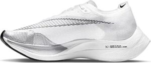 nike men's zoomx vaporfly next% 2, white/black-metallic silver, 12