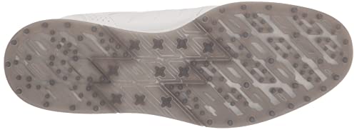 Skechers Men's Pivot Spikeless Golf Shoe, White/Gray, 10.5