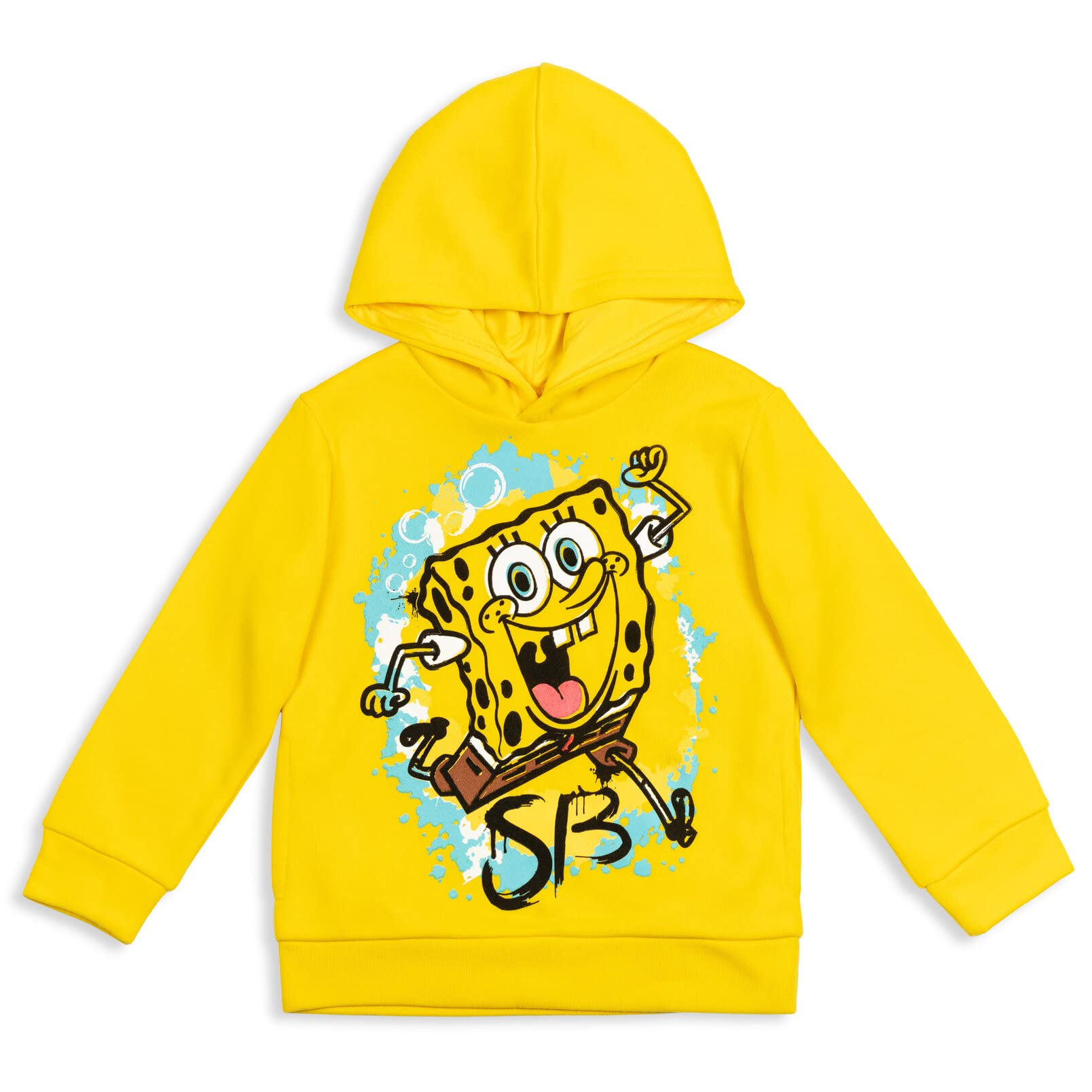 SpongeBob SquarePants Little Boys Fleece Fashion Pullover Hoodie Yellow 7-8