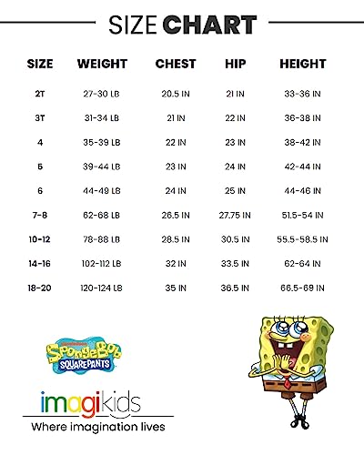 SpongeBob SquarePants Little Boys Fleece Fashion Pullover Hoodie Yellow 6