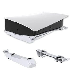 nexigo ps5 accessories horizontal stand, [minimalist design], ps5 base stand, compatible with playstation 5 disc & digital editions, white