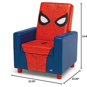 Delta Children High Back Upholstered Chair,Wood Spider-Man