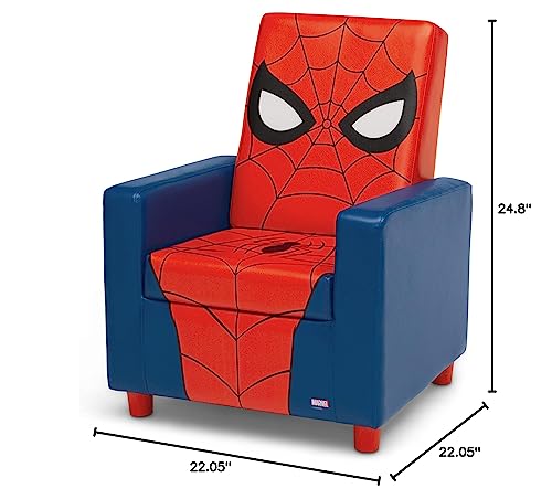 Delta Children High Back Upholstered Chair,Wood Spider-Man